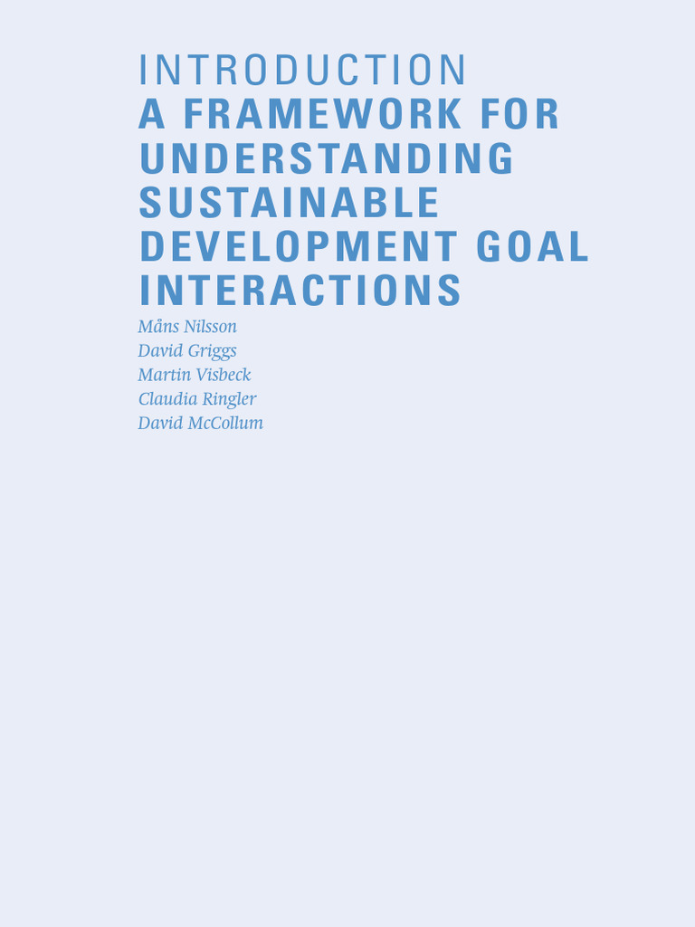 ICFS Summary Nilsson Griggs McCollum SDGs-interactions-framework | PDF ...
