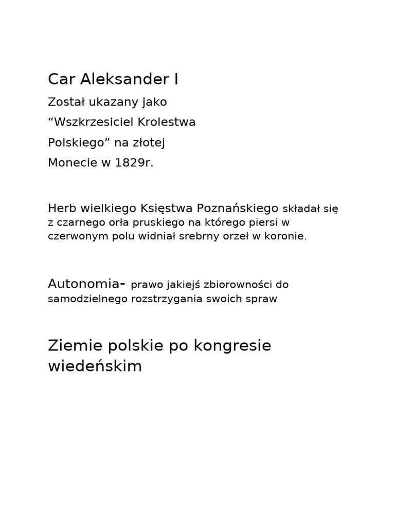 Car Aleksander I Został Ukazany | PDF