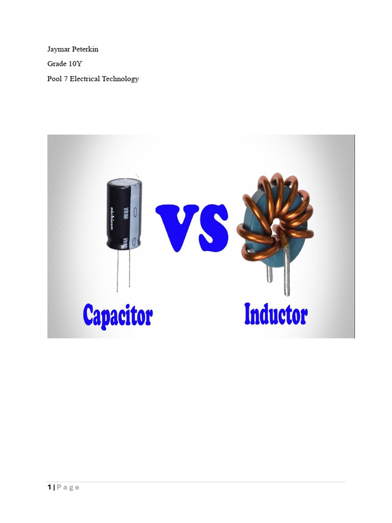 Inductors and Capcitors | PDF | Inductor | Capacitor