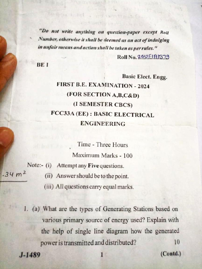 Electrical Pyq 23-24 | PDF