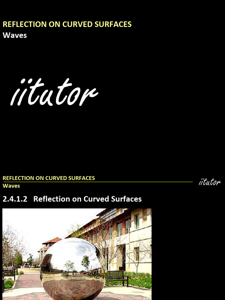Reflection On Curved Surfaces | PDF | Mirror | Reflection (Physics)