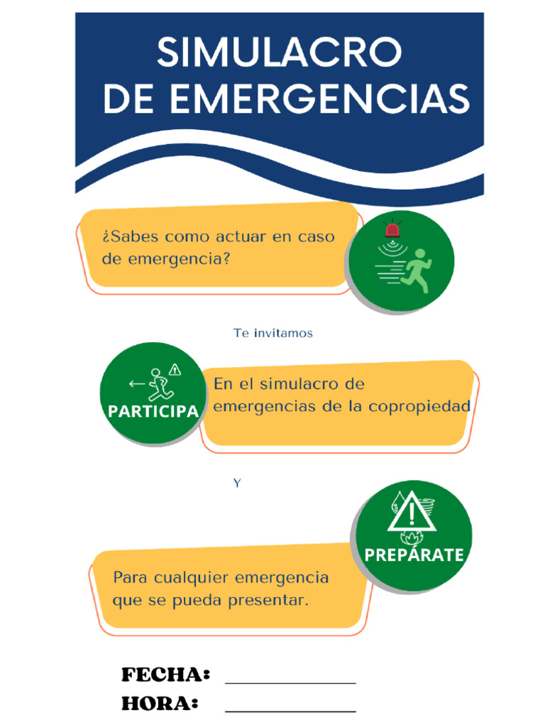 4 Impresiones - Invitacion Simulacro | PDF