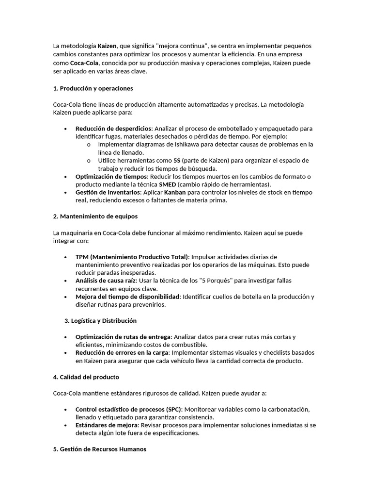 La Metodología Kaizen-2 | PDF
