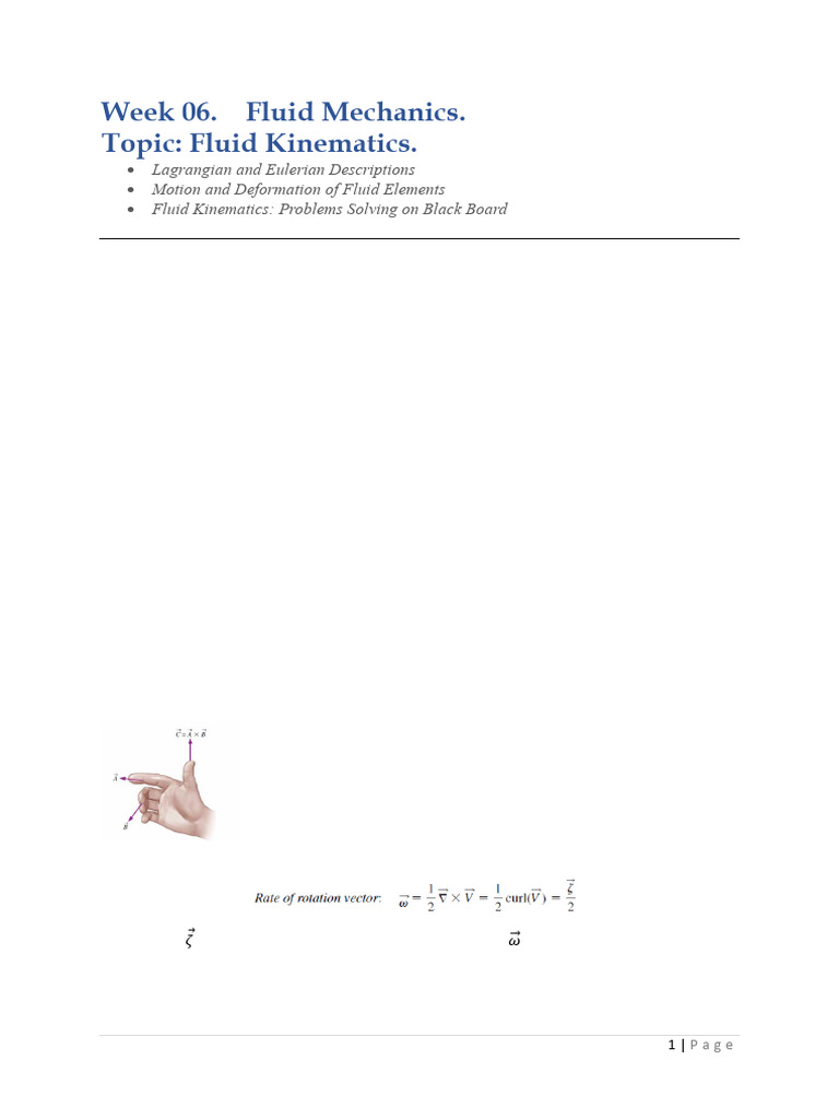 6th Week Assignment FM2023 NPTEL Solutions | PDF | Velocity | Kinematics