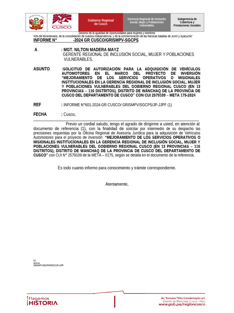 Proyectado Lic N°601 | PDF