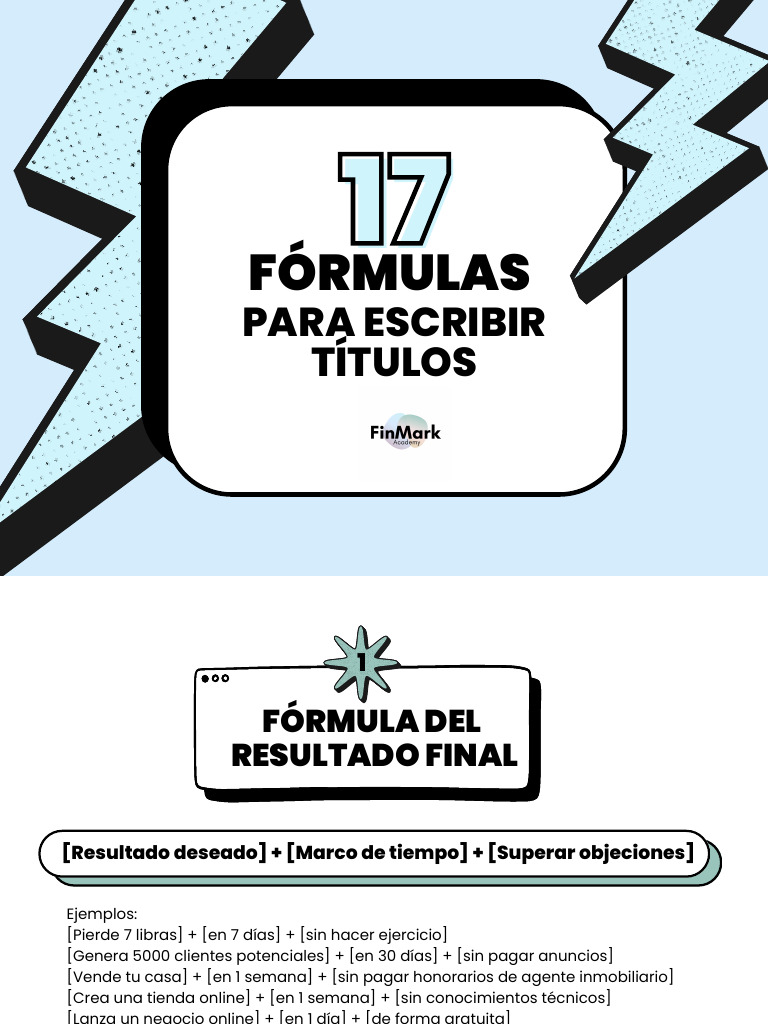 Formulas para Titulos | PDF | Facebook
