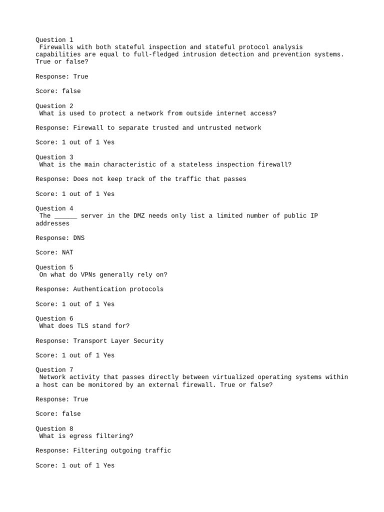 BBAIT Advance Network Security Quiz 1 | PDF | Firewall (Computing) | Computer Network
