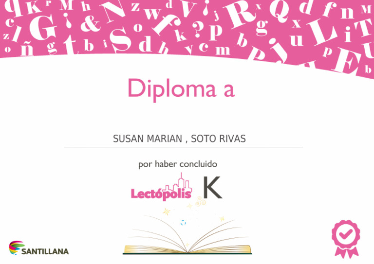 Diploma Susan Marian, Soto Rivas | PDF
