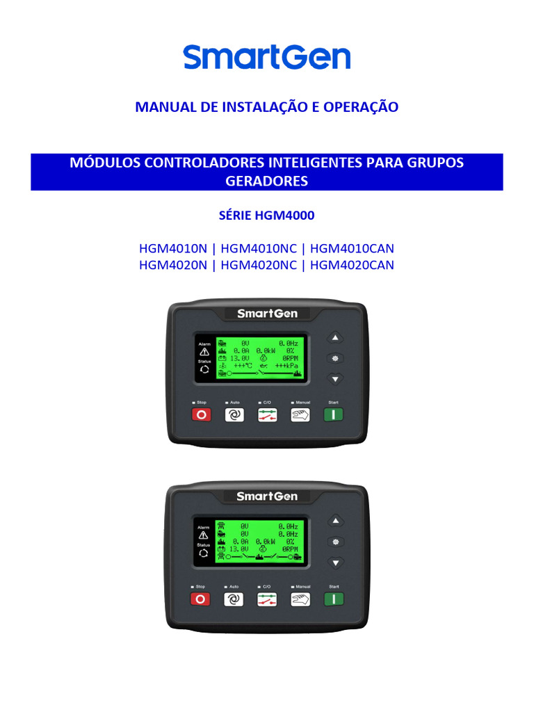 Manual Série HGM4000 - Rev. 02 - SmartGen Do Brasil | PDF | Rede de ...