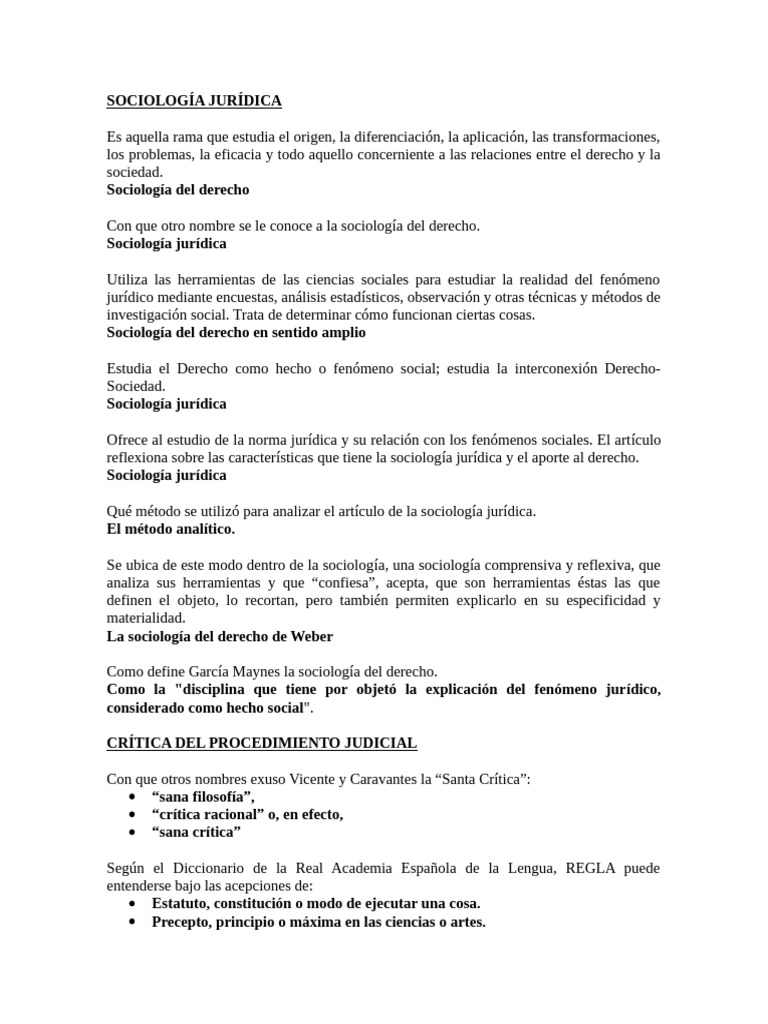 Sociología Jurídica y Criminal: Análisis Social | PDF | Sociología ...