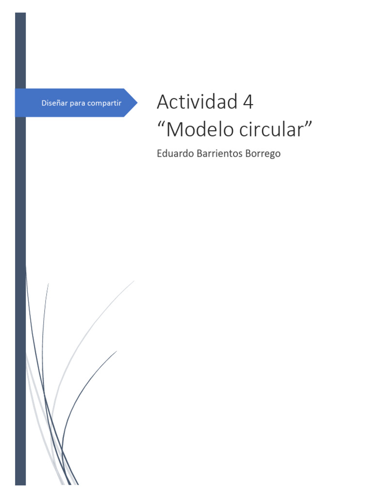 Actividad 4 Modelo Circular | PDF | Turismo | Residuos