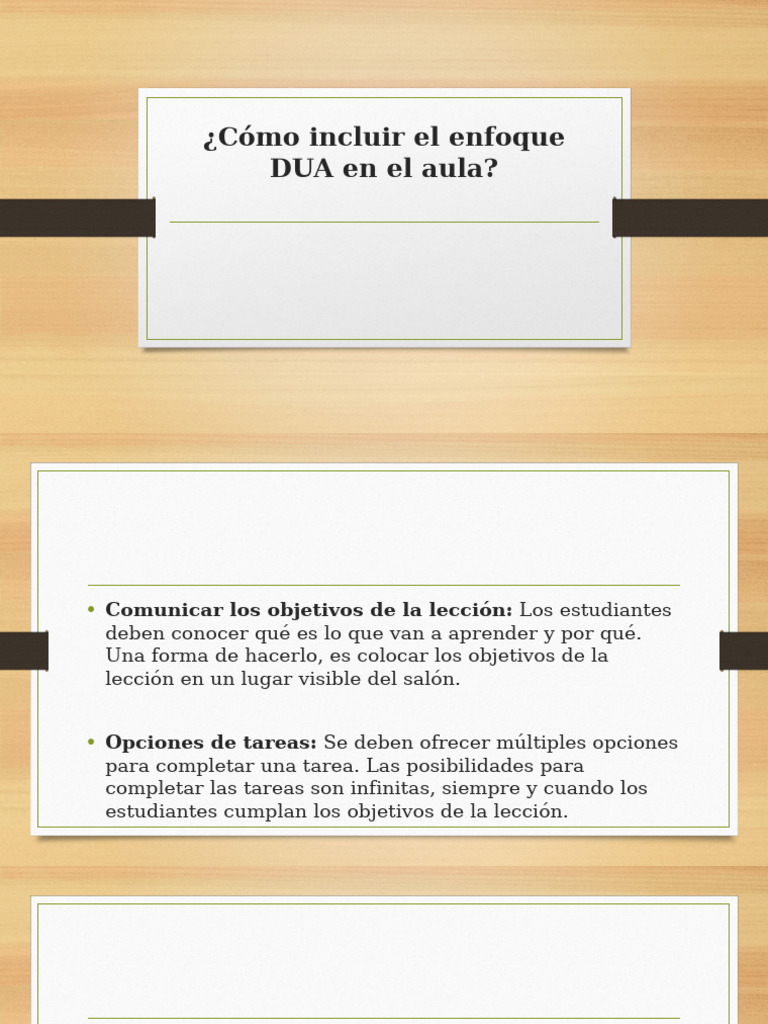Cómo Incluir El Enfoque DUA en El Aula | PDF | Evaluación | Salón de clases