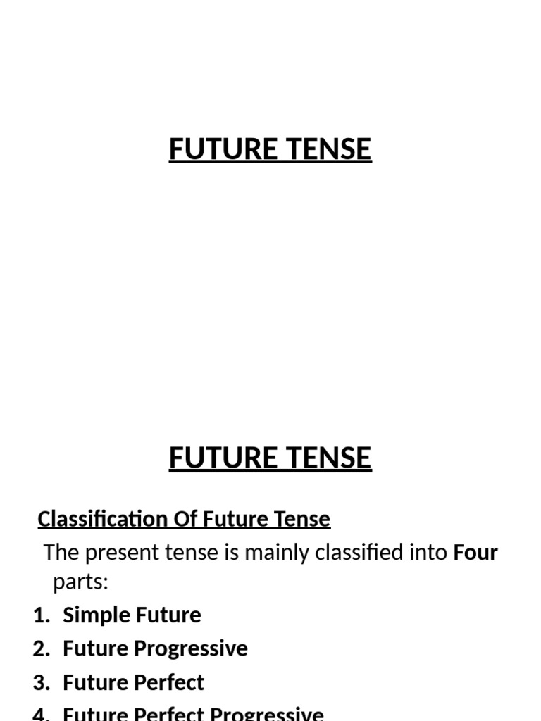 (Lecture 5) Future Tense | PDF