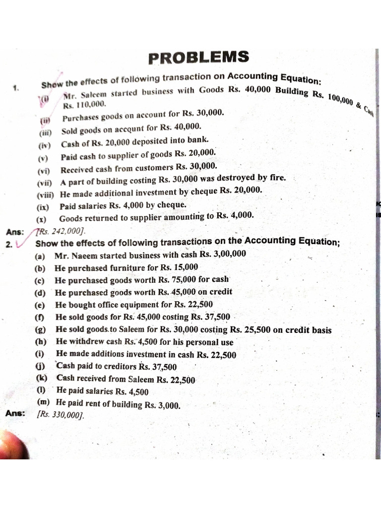 Accounting Task | PDF