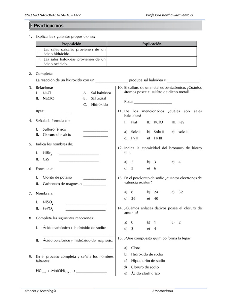 Ejercicios de Sales-5-7 | PDF