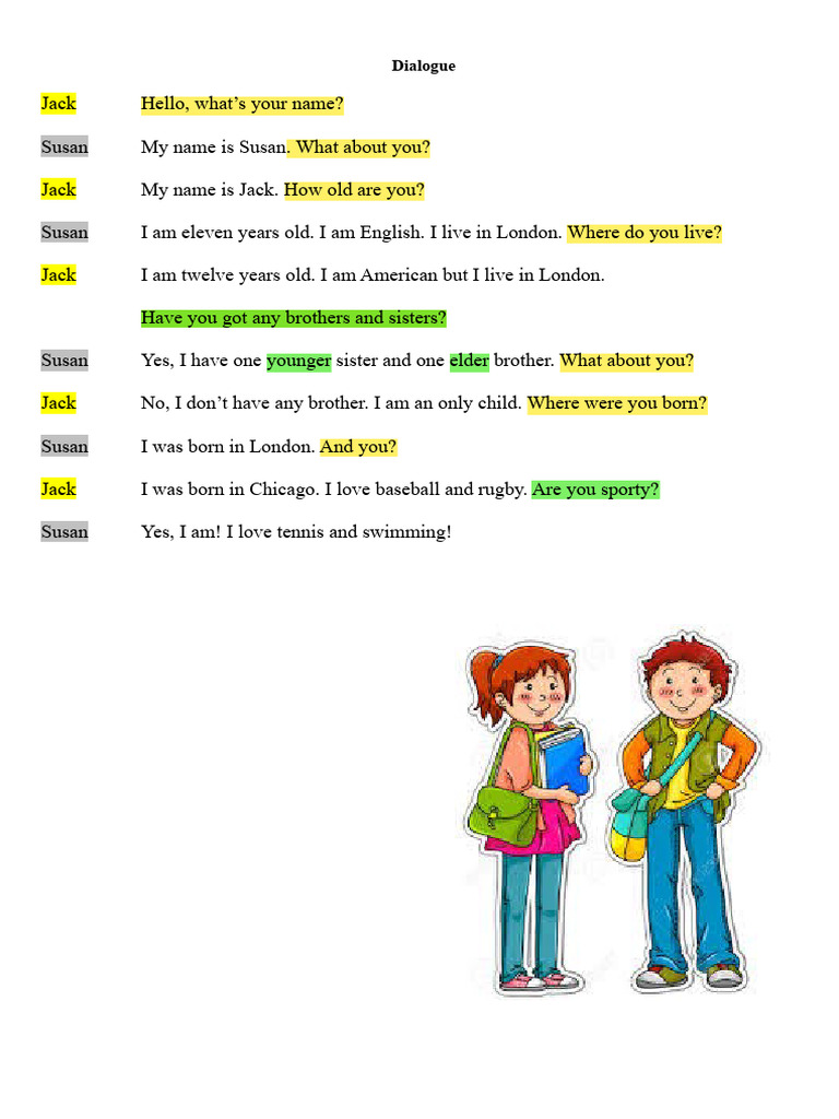 Dialogue Questions | PDF