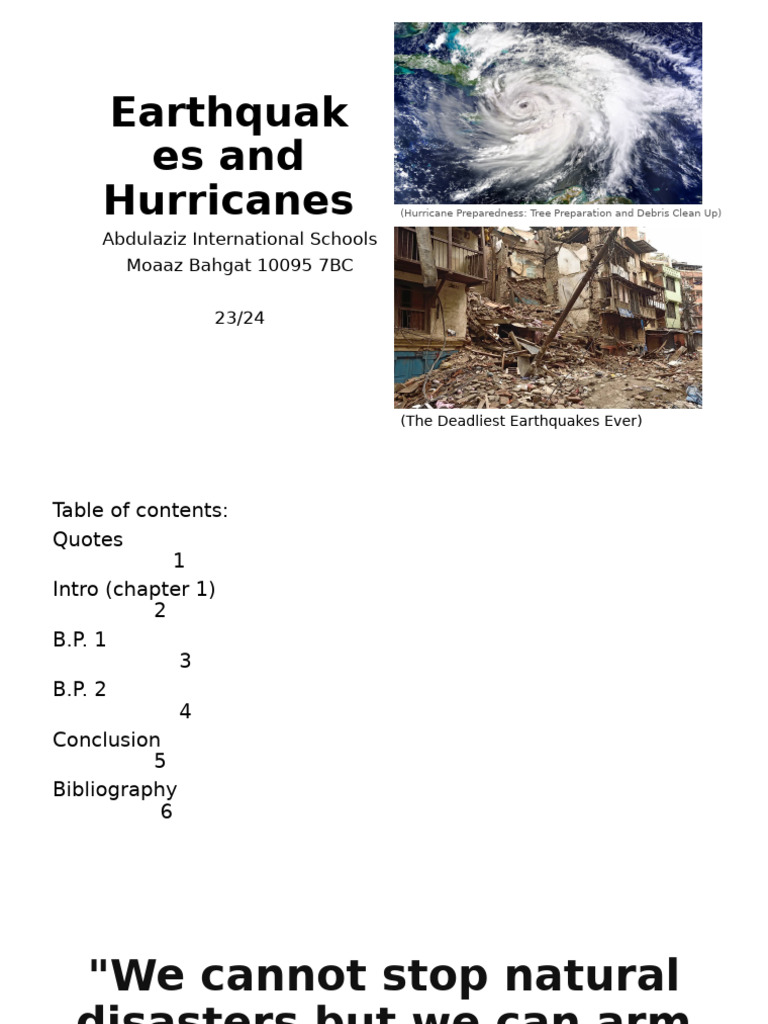 Research Project | PDF | Earthquakes | Tropics