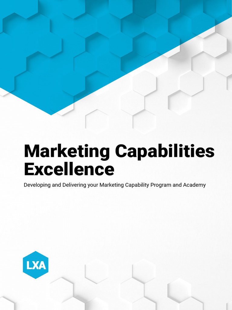 2024 Marketing Capabilities Excellence Report MASTER | PDF | Marketing ...