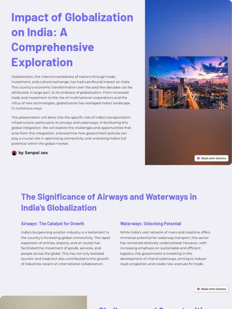 Impact of Globalization On India A Comprehensive Exploration | PDF ...