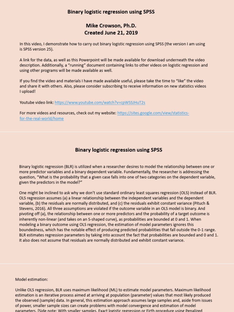 Binary Logistic Regression Terminate MC | PDF | Linear Regression ... Binary Logistic Regression Terminate MC | PDF | Linear Regression ...