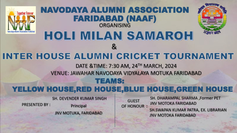 Navodaya Alumni Association Faridabad (Naaf) | PDF