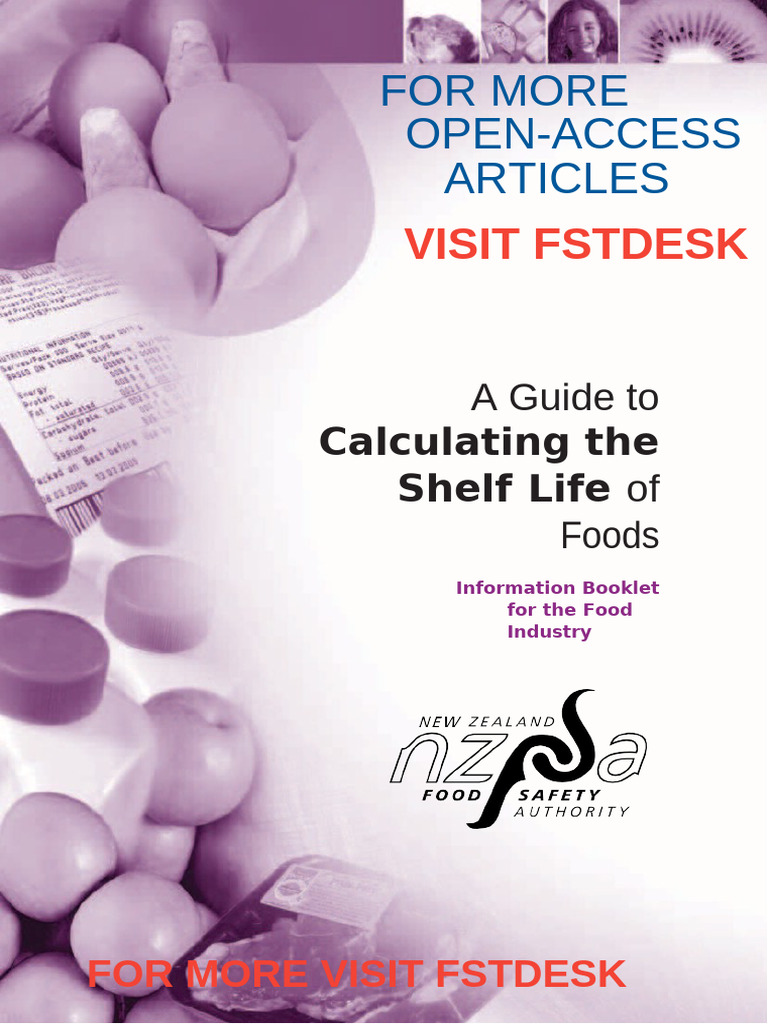 Shelf Life Calculation Guide for Foods | PDF | Shelf Life | Decomposition