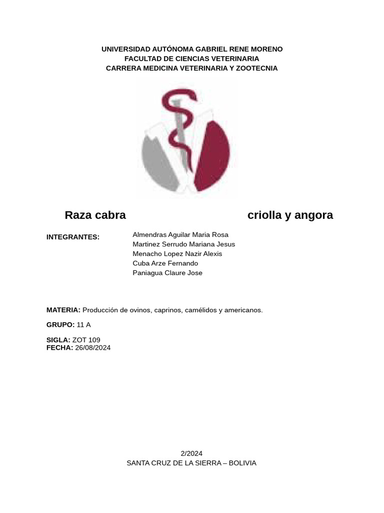 Raza Criolla y Angora | PDF