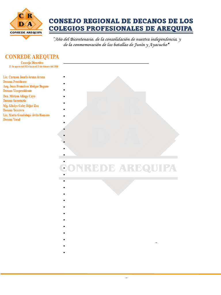 Oficio Múltiple #041-2024-Conrede - Arequipa | PDF