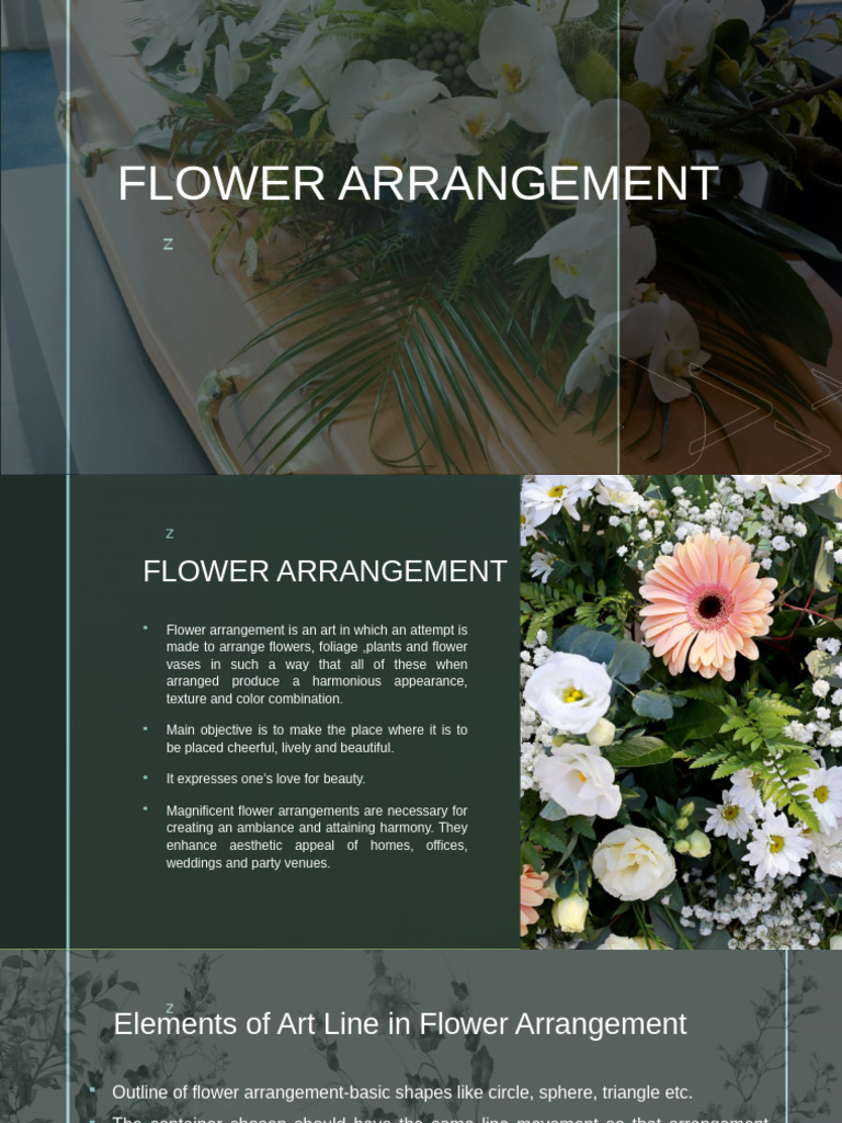 Flower Arrangement | PDF | Ikebana | Flowers
