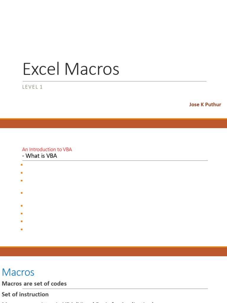 Excel Macros 2 Upload 22 | PDF | Microsoft Excel | Visual Basic For Applications