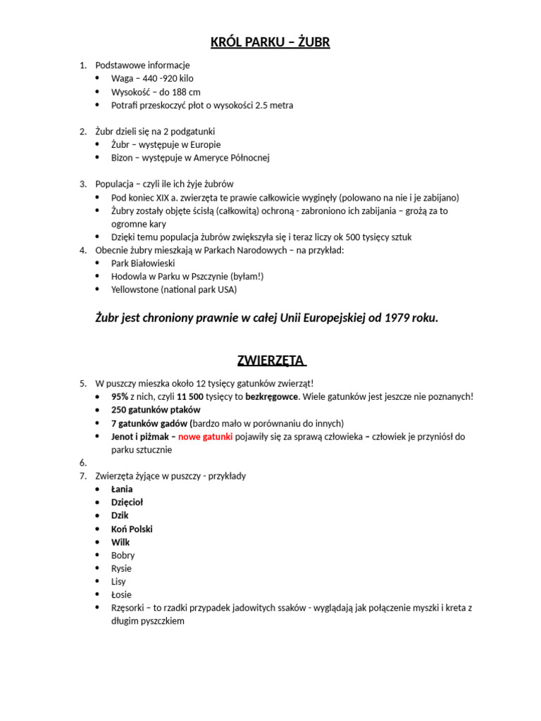 Przyroda Praca | PDF