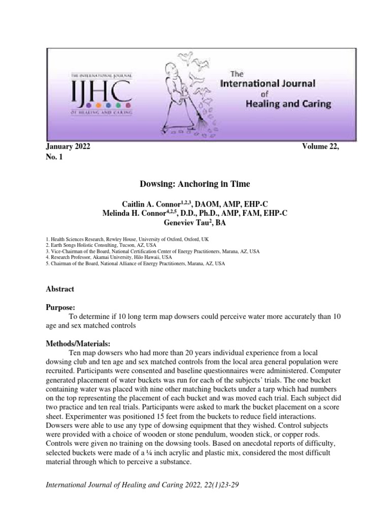 Dowsing Accuracy Study: Map vs. Control | PDF | Dowsing