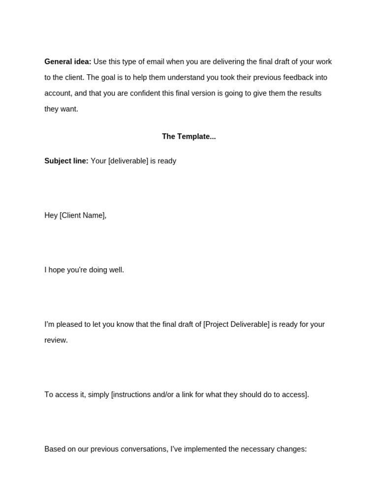 10-Delivering The Final Draft | PDF