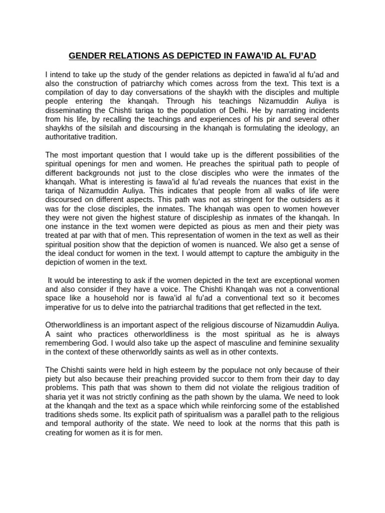 Abstract Gender | PDF