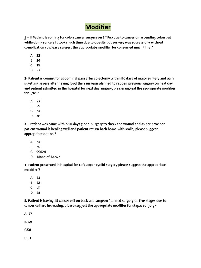 Assignment 1 | PDF | Surgery | Surgical Specialties