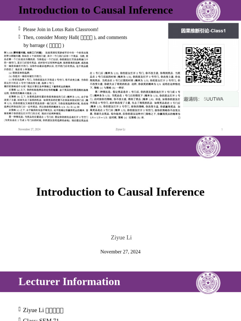Introduction To Causal Inference - 3.0 | PDF | Bayesian Network | Causality