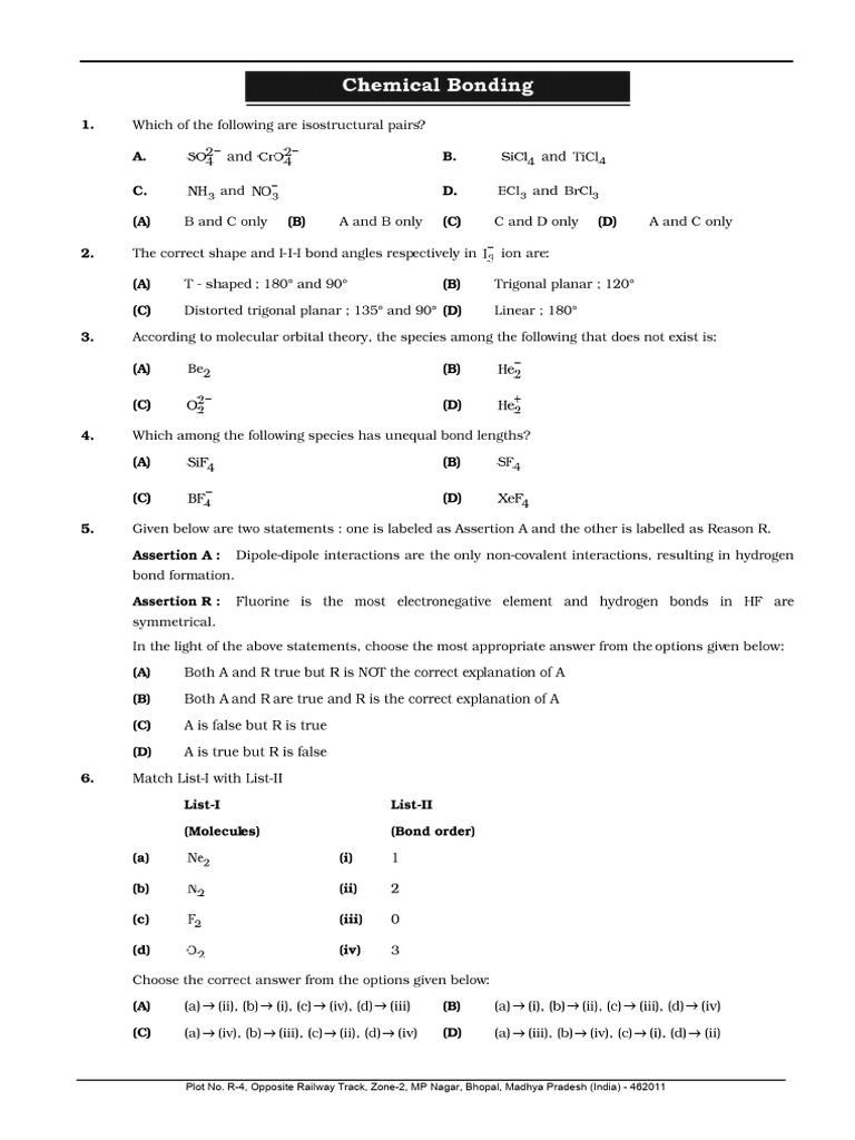 Chemical Bonding | PDF