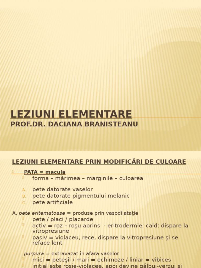 Leziuni Elementare 2023 | PDF