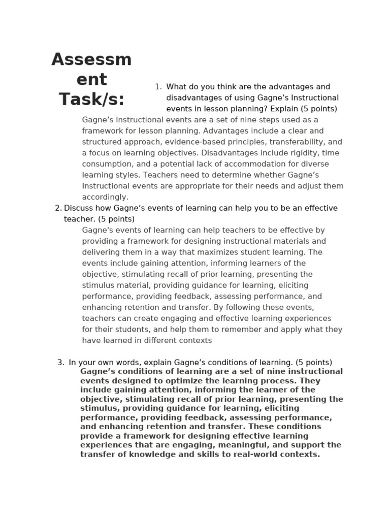 Assessment Task No. 11 | PDF | Learning | Nonverbal Communication