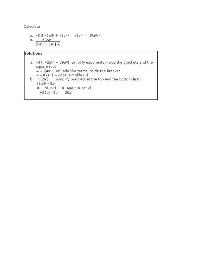 Grade 11 - Exponents and Surds | PDF