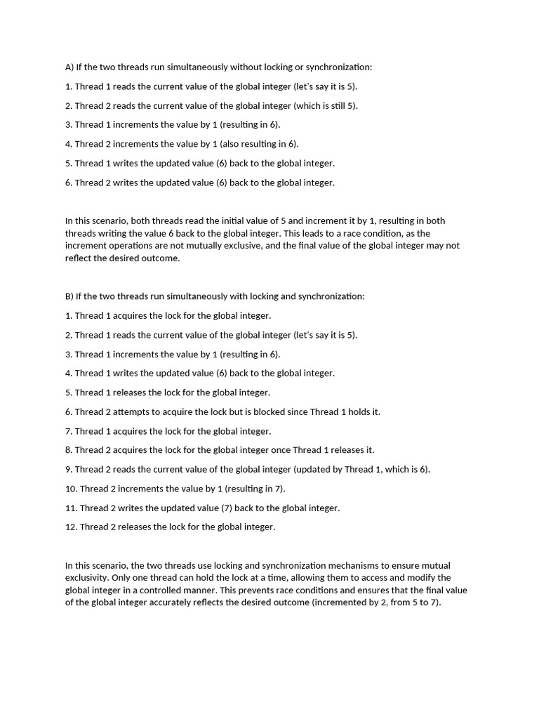 Os Test 2 Pdf Scheduling Computing Thread Computing 