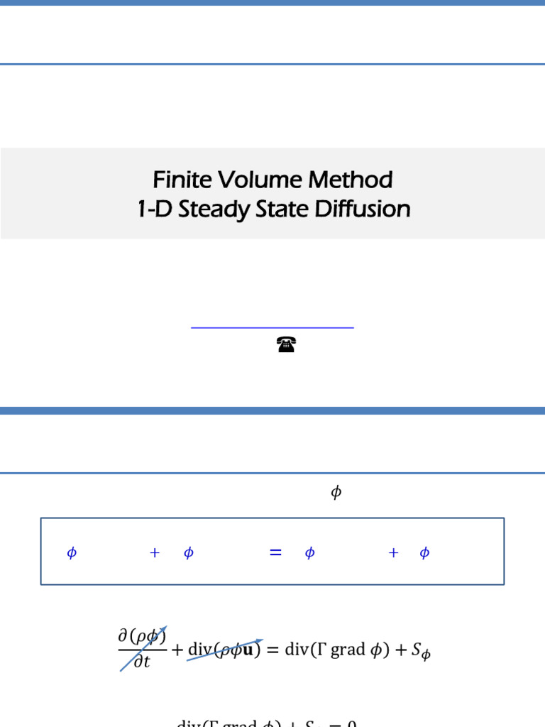 02 FVM For Steady State Diffusion | PDF | Equations | Fluid Dynamics