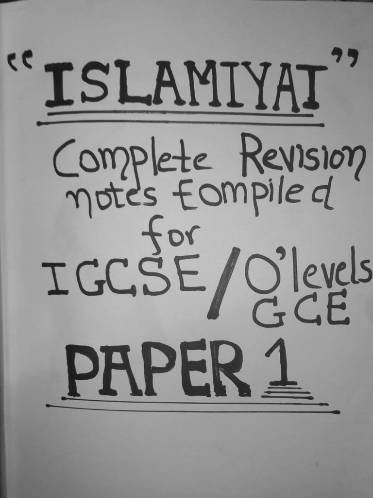 Paper 1 o Level, Igcse Revision Guide | PDF