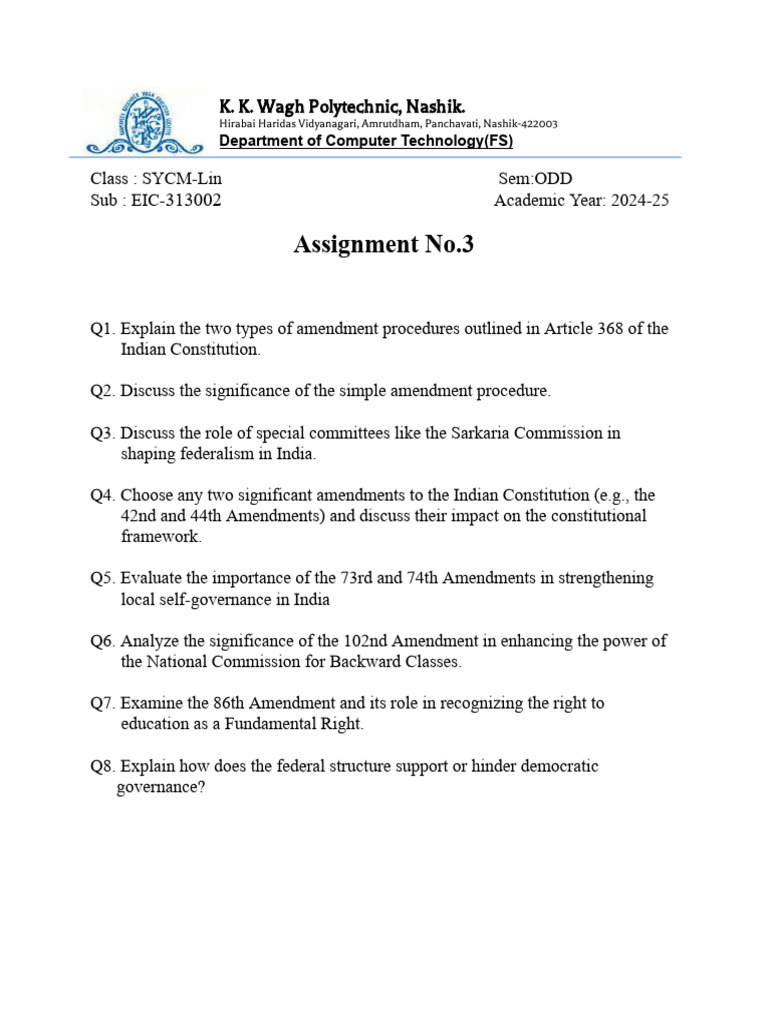 EIC Assignment No 3 | PDF