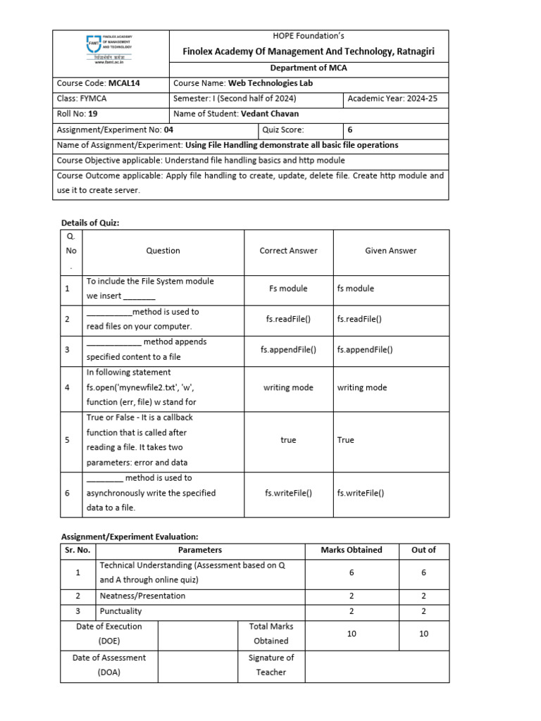 WT Prac4 Front Page | PDF | Computer File | Software