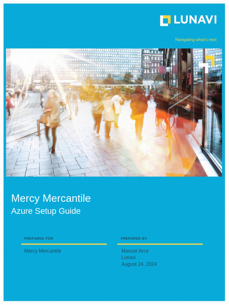 Azure Setup Guide: Mercy Mercantile | PDF | Active Directory ...