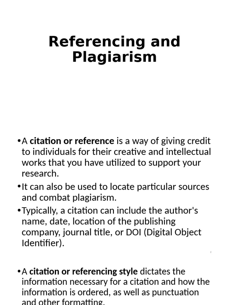 Referencing and Plagiarism | PDF | Citation | Plagiarism