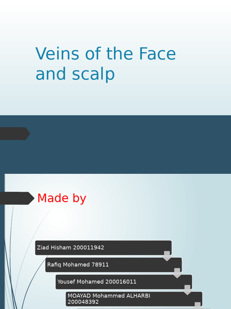 Veins of The Face and Scalp | PDF | Vein | Common Carotid Artery