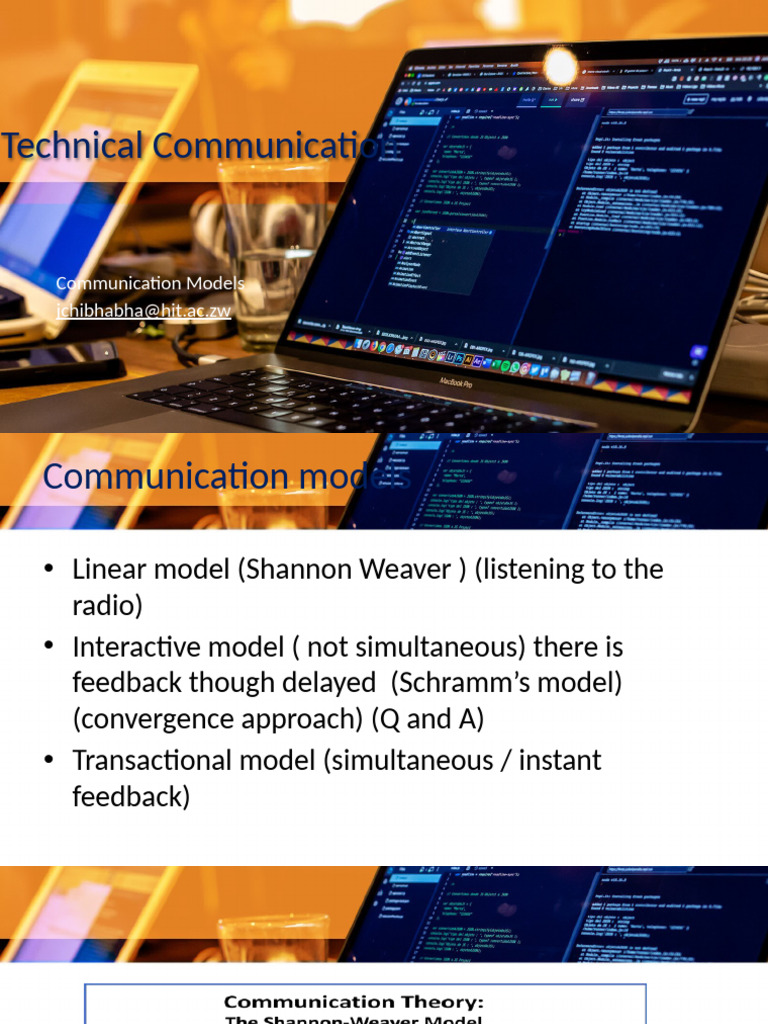 Technical Communication Communication Models | PDF | Communication | Cognition