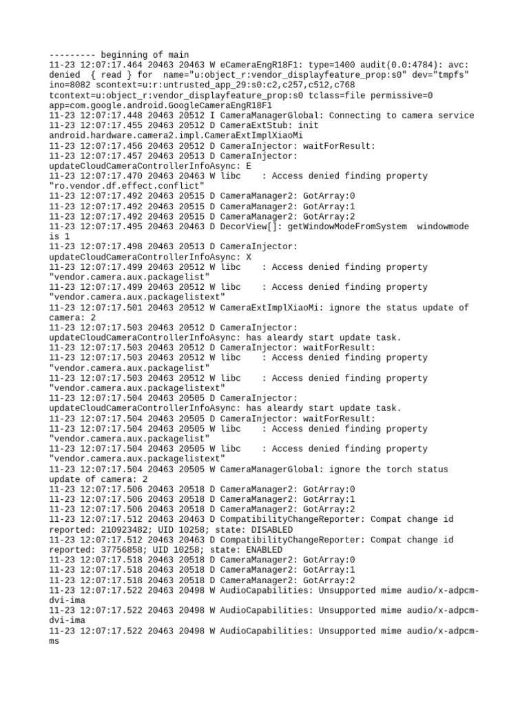 Log Cat 1732381637374 | PDF | Computing | Software